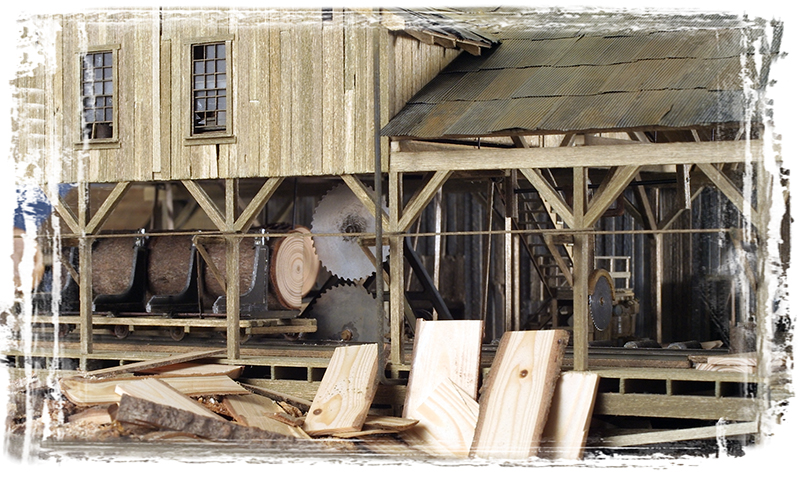 SierraWest Scale Models | HO Scale Twin Mills at Deer Creek