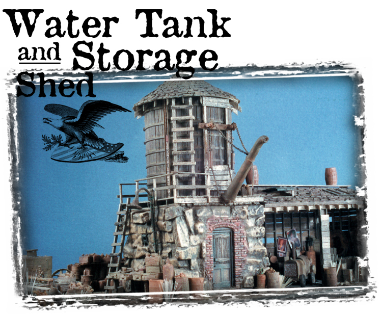 SierraWest Sxale Models | HO Scale Water Tank and Storage Shed